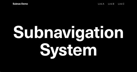 creating a sub navigation dropdown menu subnav system semplice