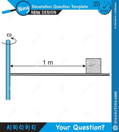 Physics Simple Harmonic Motion Next Generation Question Template Stock Illustration