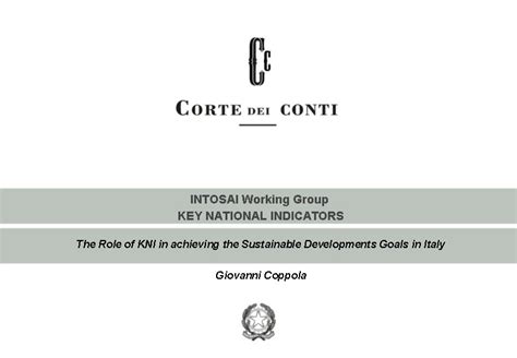 Intosai Working Group Key National Indicators The Role