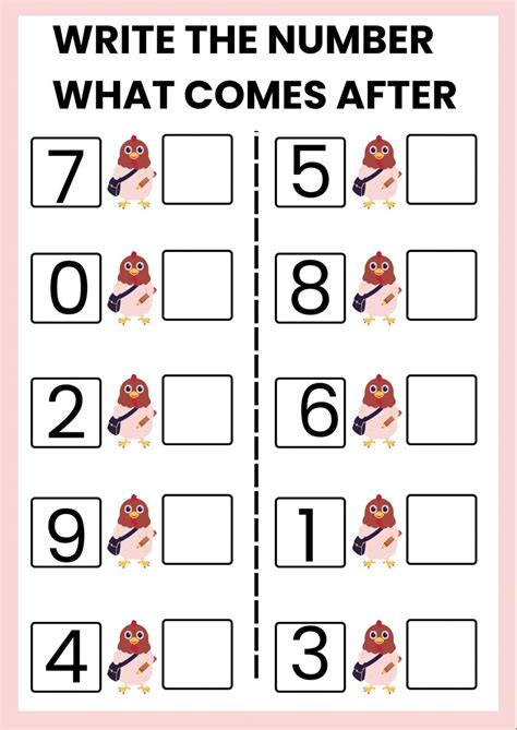 Counting Numbers Worksheet