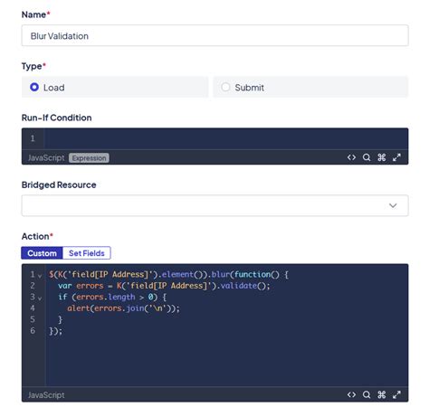 how to validate fields before submitting a form