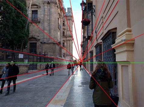 Dibujo De Paisaje En Perspectiva De Un Punto