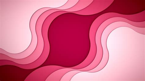 작품 배경빨간색과 분홍색 파도 물결 모양의 빨간색 및 분홍색 종이 컷 스타일과 공예 스타일 작품 레드와 핑크 웨이브와 추가 메시지3d 일러스트 레이 션에 대 한 빈 공간 0