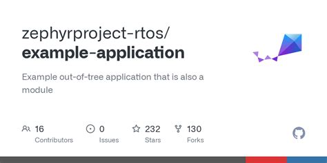 Github Zephyrproject Rtosexample Application Example Out Of Tree Application That Is Also A