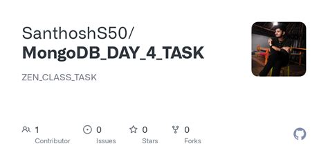 Github Santhoshs50mongodbday4task Zenclasstask