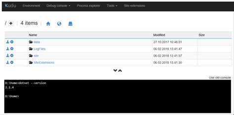 How To Check The Version Of Net Core On An Azure App Service The Best C Programmer In The