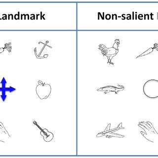 The Object Layout In Experiment 1 The Cross In The Middle Of The Download Scientific Diagram