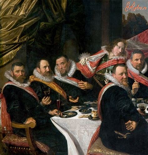 Музей Франса Хальса в Гарлеме. Банкет офицеров роты св. Георгия ...