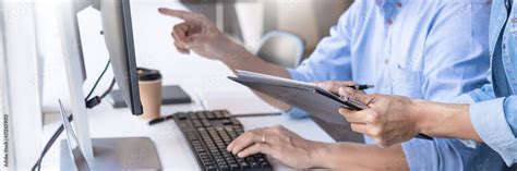 Pensive Programmer Working On On Desktop Pc Programming Code Technologies Or Website Design At