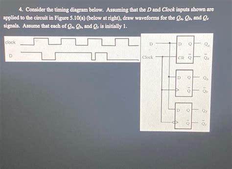 solved 4 consider the timing diagram below assuming that