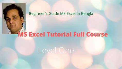 Ms Excel Tutorial Full Course Youtube