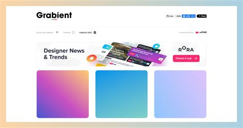 Grabient：免费在线渐变色工具，轻松生成美丽渐变背景，可直接复制生成的 Css 代码