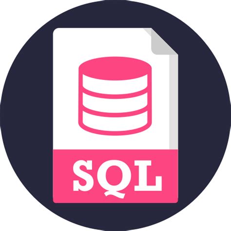 Sql File Generic Circular Icon