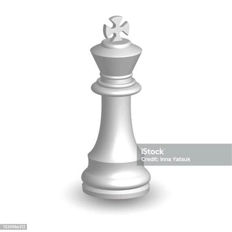 흰색 체스 조각 왕 3d 에 흰색 배경 보드 게임 체스 체스 조각 3d 렌더링 벡터 그림입니다 스포츠 놀이 0명에 대한 스톡 벡터 아트 및 기타 이미지 Istock