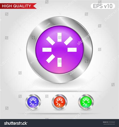 loading icon button loading icon modern stock vector royalty free