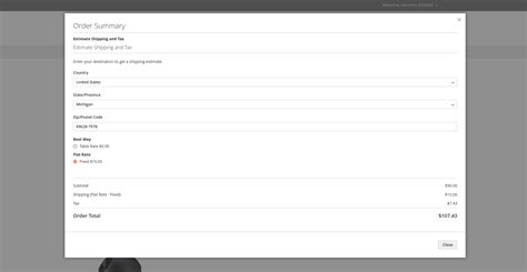how to display order summary in a modal in magento 2 knowthemage