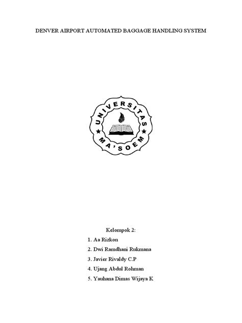 Kelompok 2 Denver Airport Automated Baggage Handling System Pdf