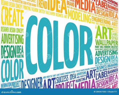 COLOR Word Cloud Stock Illustration Illustration Of Concept