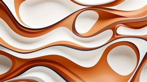 Premium Photo Abstract 3d Wavy Background Illustration Clipart Generative Ai
