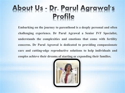 Ppt Dr Parul Agrawal Fertility Powerpoint Presentation Free Download