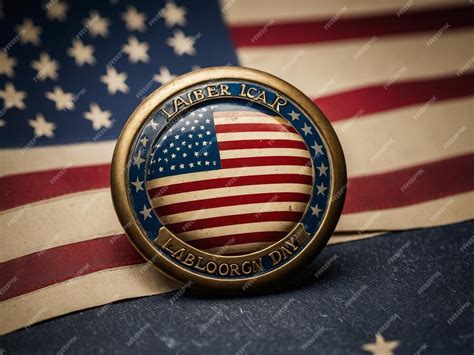 A United States Of America Logo Is On A Black Background Premium Ai