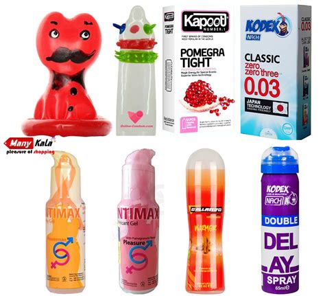 خرید و قیمت پکیج افزایش لذت زناشویی 8 محصولکاندوم، اسپری و ژل ا