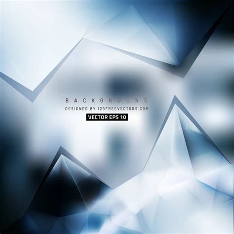 Abstract Dark Blue Polygonal Triangular Background Template