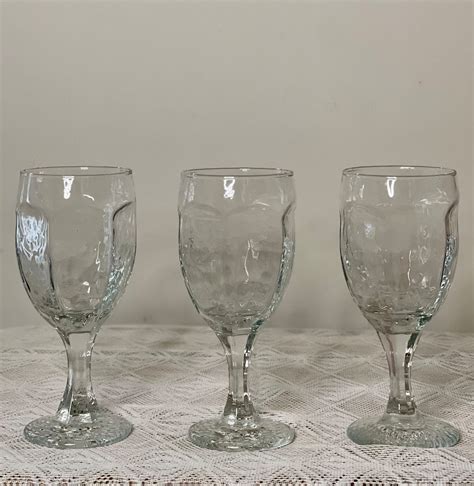 Vintage Libbey Glass Chivalry Clear Red Wine Glass Etsy