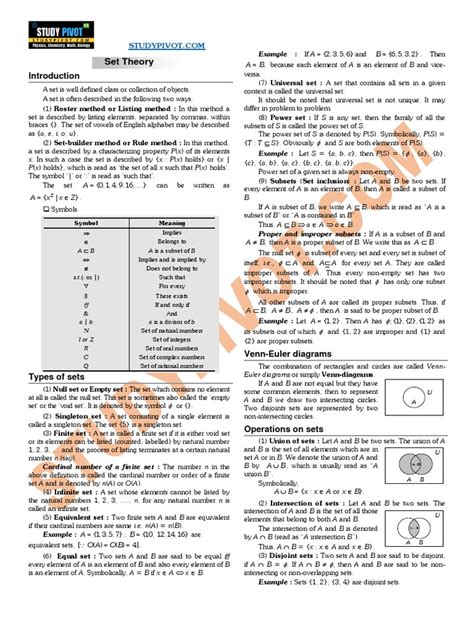 Theory Set And Relations Pdf Pdf Set Mathematics Mathematical
