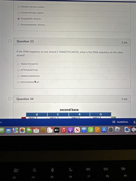 Solved If The Dna Sequence On One Strand Is Taagctccagtg