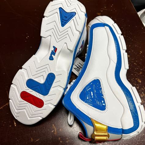 Fila Mens White Vapor Blue Grant Hill 2 1bm01753 147 Athletic Shoes