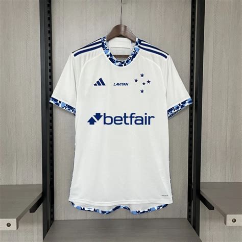 2425 Cruzeiro Soccer Jersey Away All Sponsors Jersey Soccer Jersey