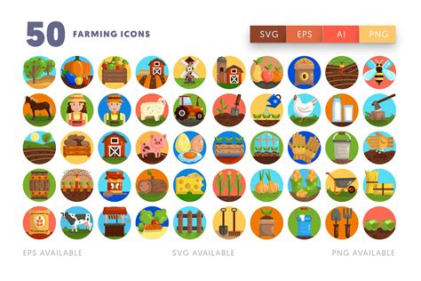 50 Farming Icons Dighital Icons Premium Icon Sets For All Your Designs