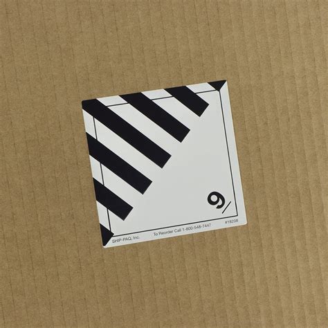 Dot Miscellaneous Dangerous Goods Labels Die Cut Ship Paq