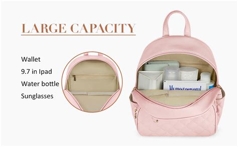 Ecosusi Mini Backpack For Women Leather Small Backpack