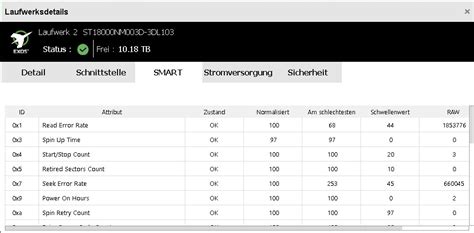 Seagate 18tb Exos X18 Smart Werte Defekte Sektoren Computerbase Forum