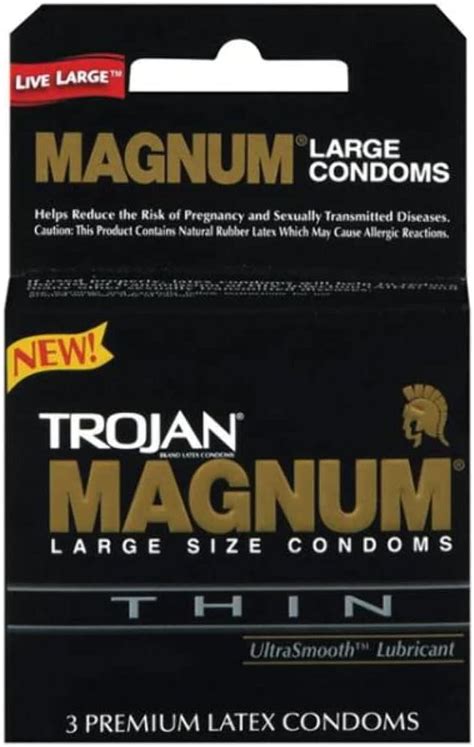 Trojan Magnum Thin Lubricated Condoms 3 Count