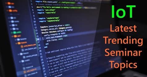 Latest Trending Seminar Topics On IoT PDF Download