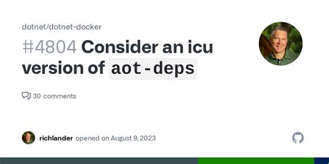 Consider An Icu Version Of `aot Deps` · Issue 4804 · Dotnetdotnet