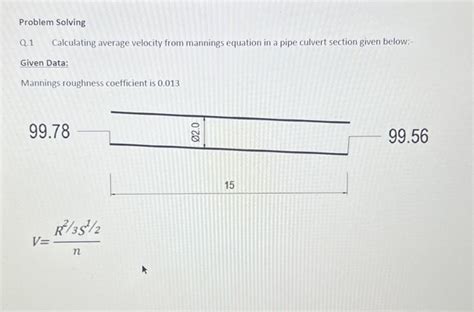 Solved Problem Solving Q 1 Calculating Average Velocity From