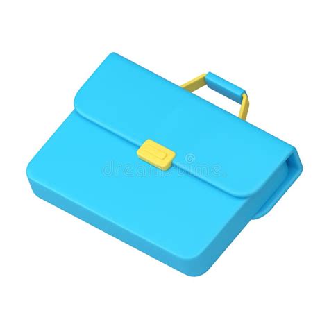 Briefcase Business Bag Document Folder Luggage Baggage With Handle And Lock 3d Icon Realistic