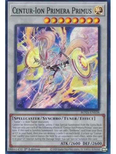 Yugioh Centur Ion Primera Primus Centur Ion Primera Primus Ingl S Meses Sin Inter S