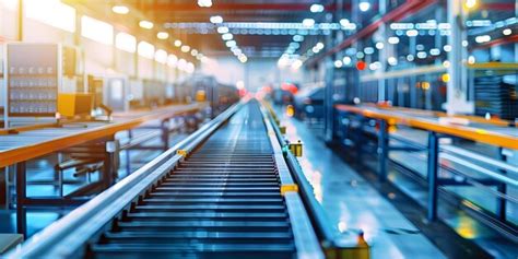 Iiot 기계와 자동화된 생산 라인을 가진 스마트 공장 제조 프로세스를 최적화하는 개념 스마트 공장 Iiot 머신 자동화 된 생산 라인 제조 최적화 프리미엄 Ai 생성 이미지