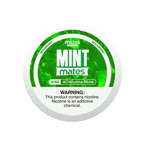 Mintmates Nicotine Mints Spearmint Mates Brand