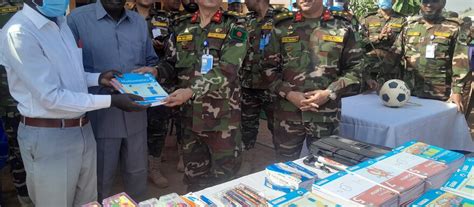 Un Bangladesh Peacekeepers Distribute Scholastic Materials To Wau