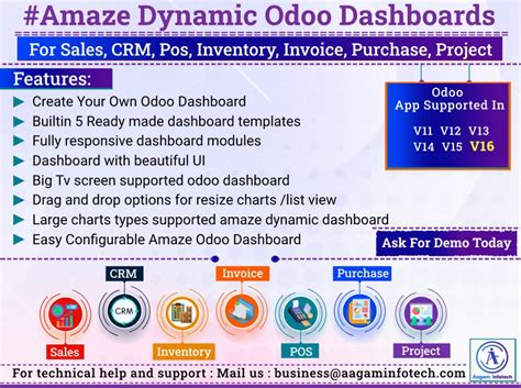 Amaze Dynamic Odoo Dashboard Your Odoo Dashboard Your Style Aagam