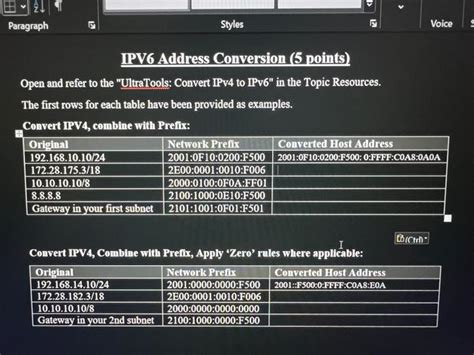 Solved Convert IPV Combine With Prefix For First Table Chegg Com