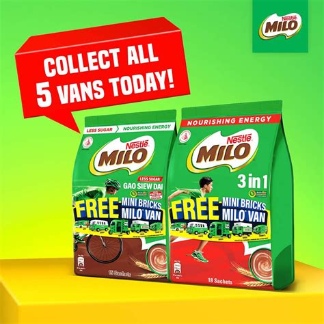 Free Milo Mini Brick Van With Every Milo 3in1 Gao Siew Dai Promotion Pack From 21 Sep 2022