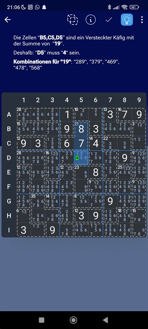Killer Sudoku App Tips Why Is It A Hidden Cage R Sudoku