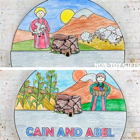 Cain And Abel Coloring Craft Printable Non Toy Ts